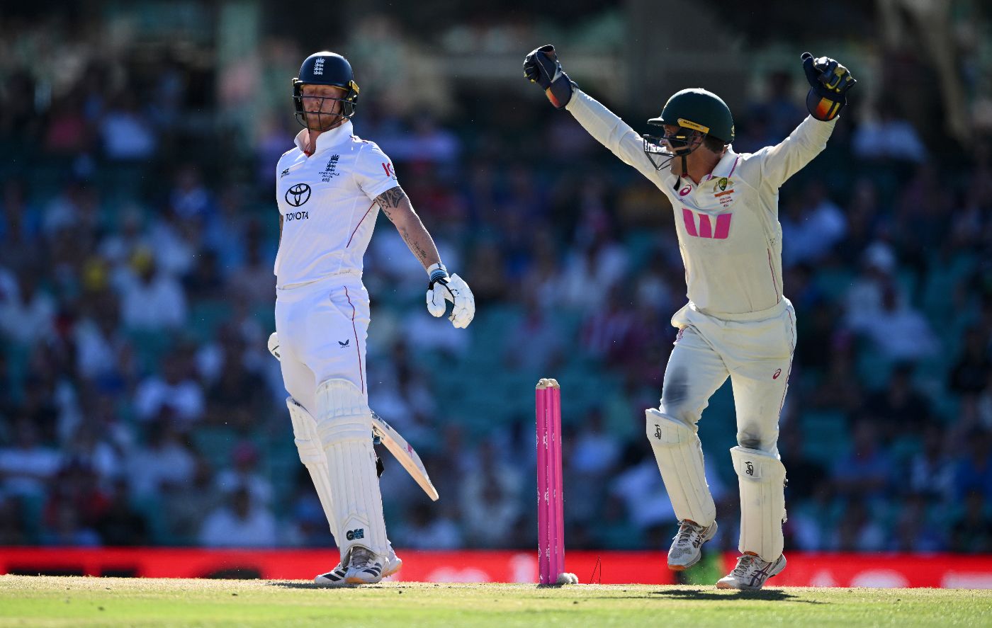 Ben Stokes fell cheaply after batting with a groin strain ...