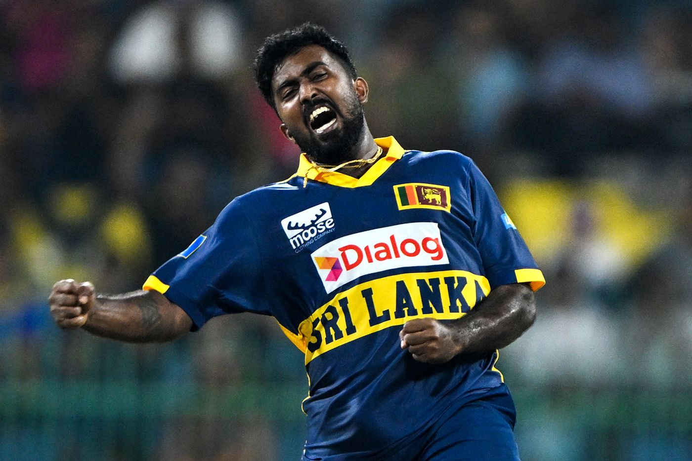 Asitha Fernando celebrates the breakthrough | ESPNcricinfo.com
