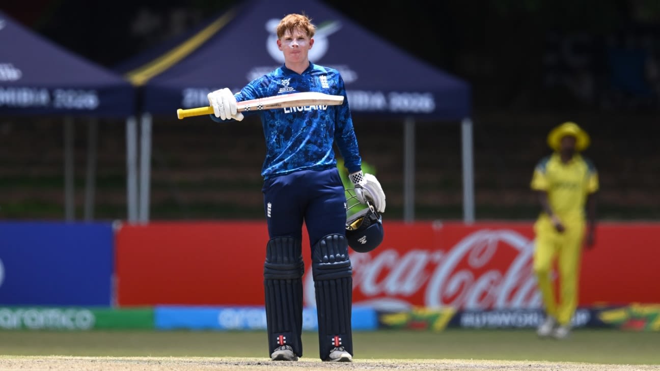 AUS19 vs ENG19 Cricket Scorecard, 1st Semi-Final at Bulawayo, February ...