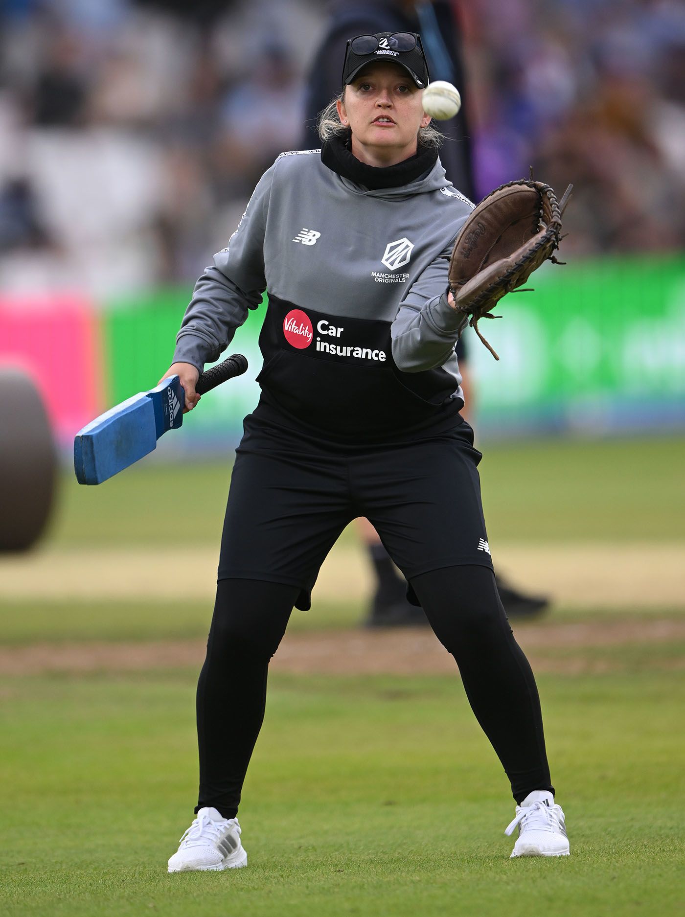 Manchester Originals coach Sarah Taylor in action during the Men's ...