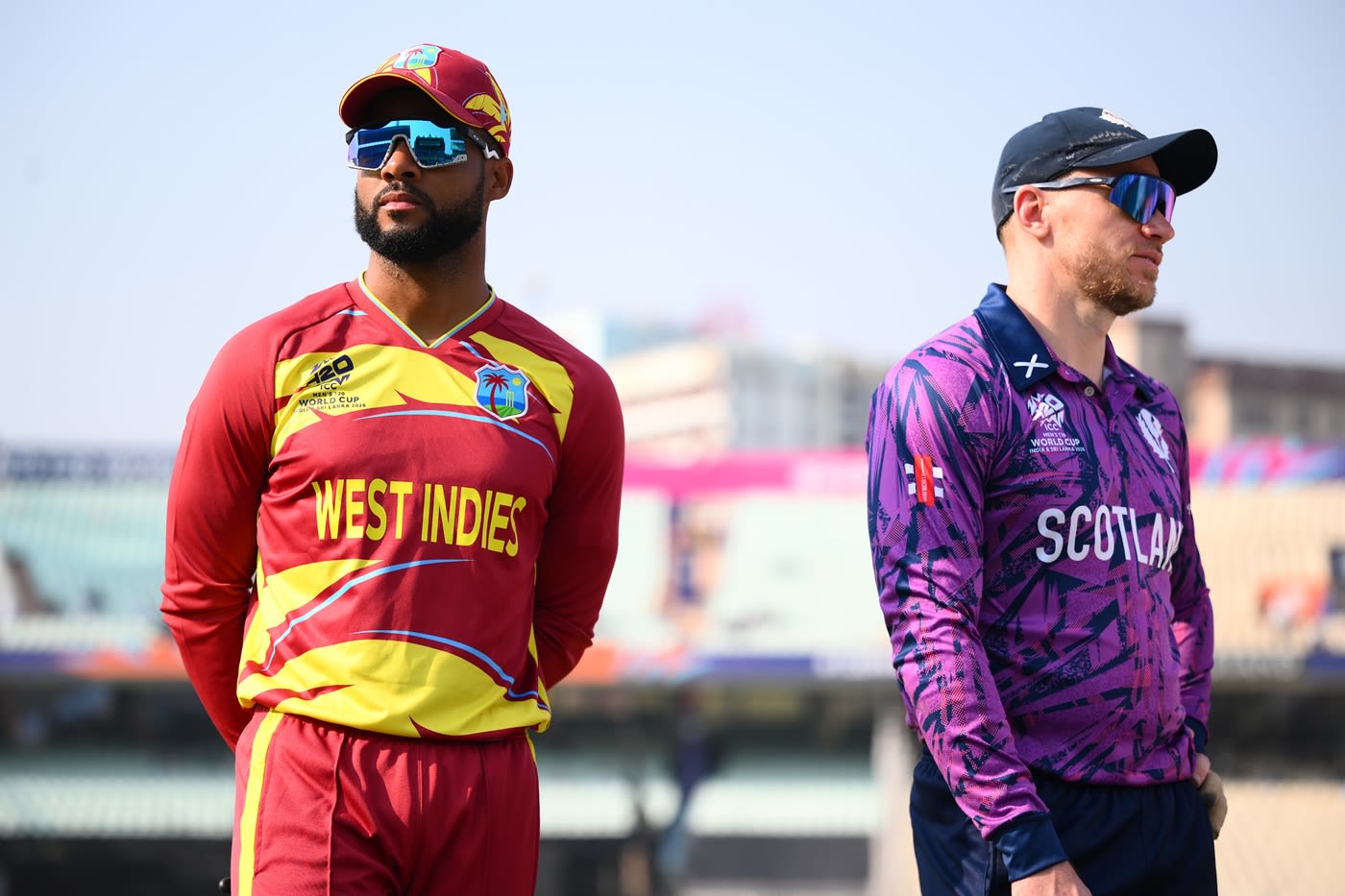 Shai Hope and Richie Berrington at the toss | ESPNcricinfo.com