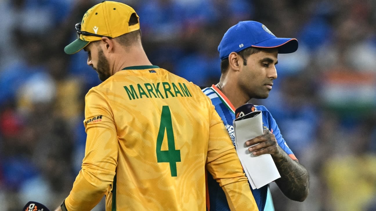 T20 World Cup Ind vs SA - Markram bats first against India; no place ...