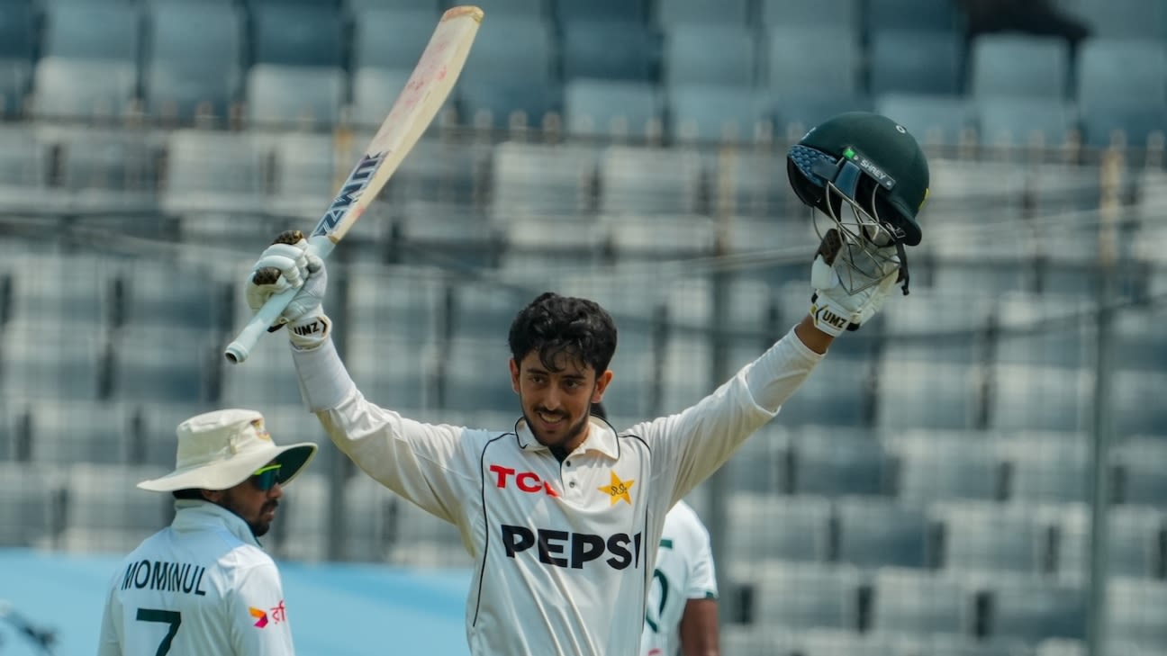 Ban vs Pak - 1st Test - Azan Awais and the rare thrill of a Pakistan ...