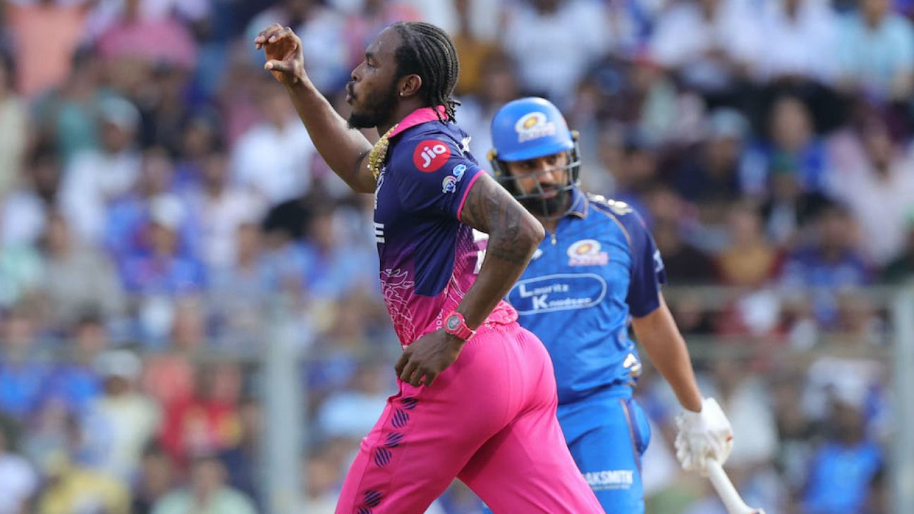 Ball by Ball Commentary & Live Score - MI vs RR, 69th Match