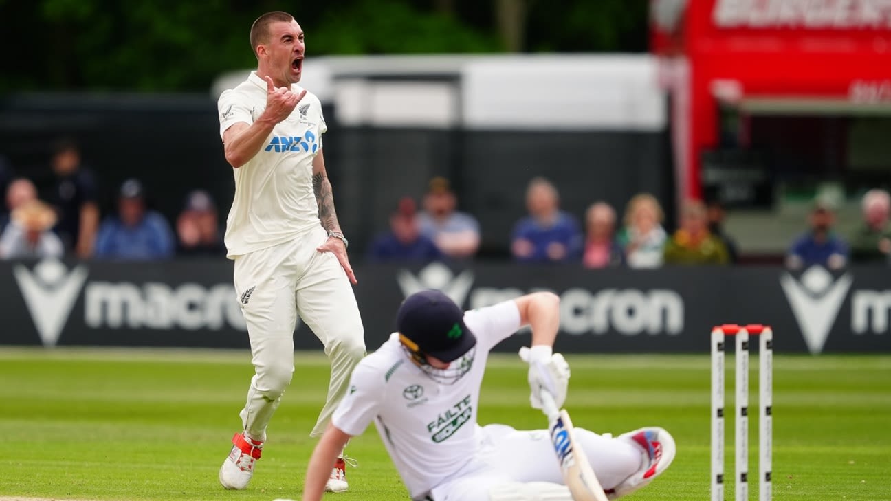 Ball by Ball Commentary & Live Score - IRE vs NZ, Only Test