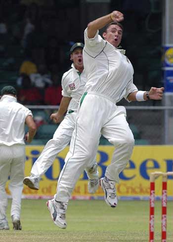 Andre Nel celebrates | ESPNcricinfo.com