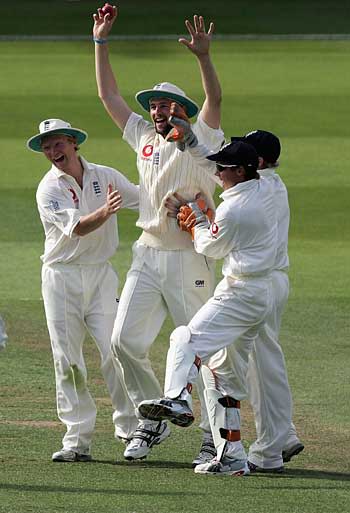 Steve Harmison celebrates a catch | ESPNcricinfo.com
