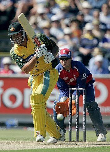 Andrew Symonds drives during his half-century at Durham | ESPNcricinfo.com