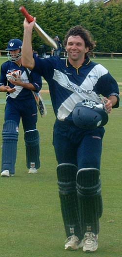 Fraser Watts celebrates his match-winning 81 not out | ESPNcricinfo.com