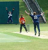 Dougie Brown strikes again to get Vala lbw | ESPNcricinfo.com