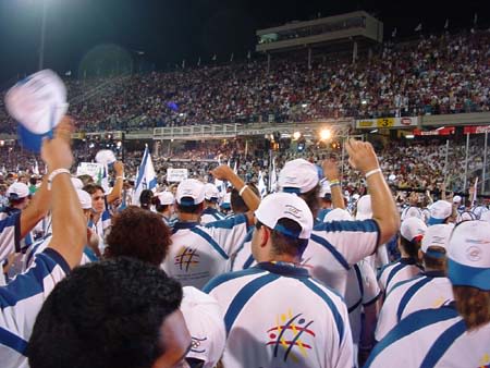 Israel athletes participating in the opening ceremony | ESPNcricinfo.com