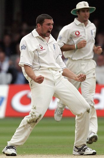 A fired-up Steve Harmison celebrates | ESPNcricinfo.com