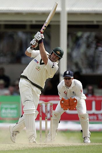 Matthew Hayden drives | ESPNcricinfo.com