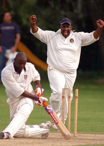 Codrington bowled Durham celebrates | ESPNcricinfo.com