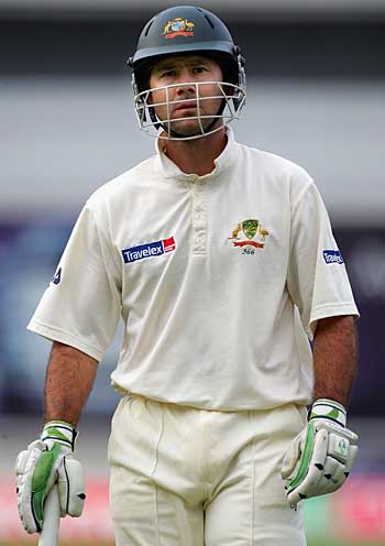 Ricky Ponting makes his way to the pavilion | ESPNcricinfo.com