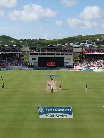 A general veiw of the Beausejour cricket ground, St. Lucia ...