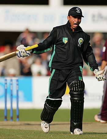 Mohammad Salman celebrates the winning run | ESPNcricinfo.com
