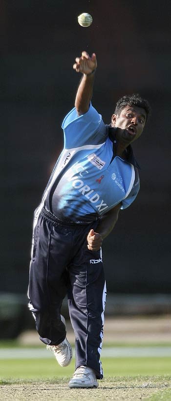 Muttiah Muralitharan lets one rip | ESPNcricinfo.com