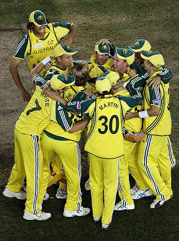 Australia celebrate after gaining an unbeatable 2-0 lead | ESPNcricinfo.com