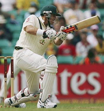 Matthew Hayden drives on his way to a fine century | ESPNcricinfo.com