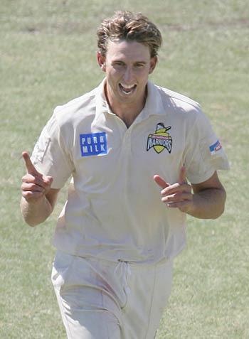 Brett Dorey celebrates a wicket | ESPNcricinfo.com