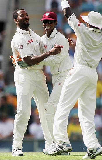 Corey Collymore celebrates Adam Gilchrist's wicket | ESPNcricinfo.com