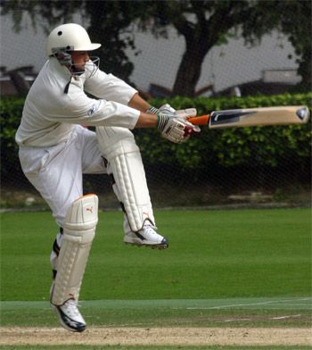 Luke Rewega batting during the Hancock Shield | ESPNcricinfo.com