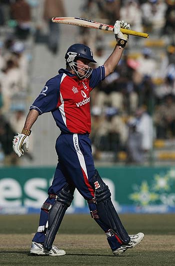Andrew Strauss celebrates his half-century | ESPNcricinfo.com