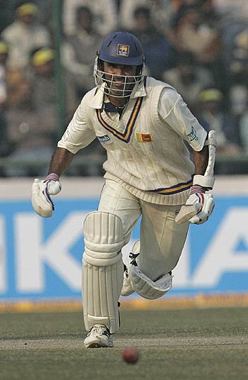 Marvan Atapattu during his innings of 67 on the fourth day ...