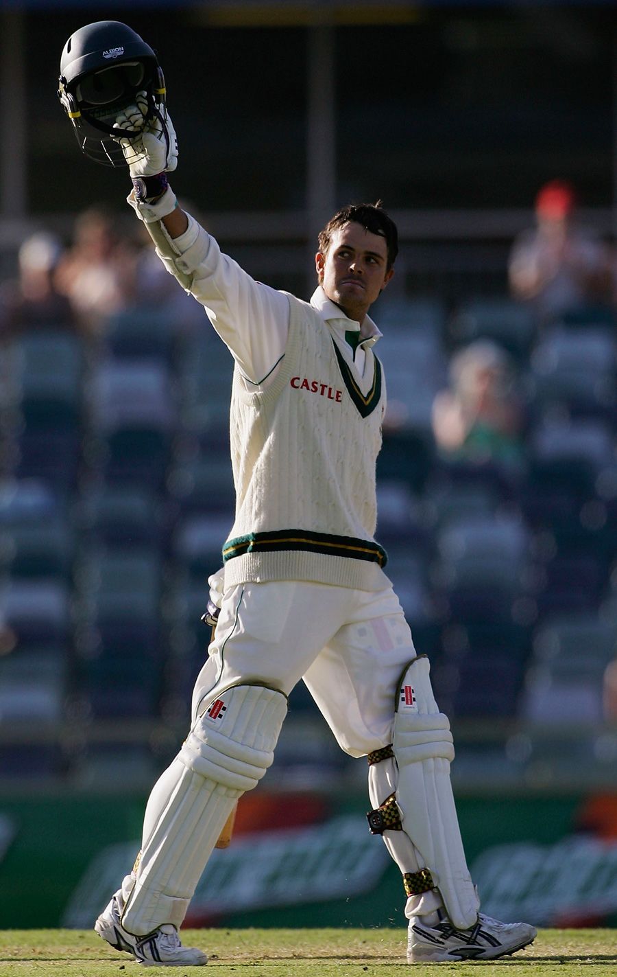 Jacques Rudolph celebrates a magnificent hundred | ESPNcricinfo.com