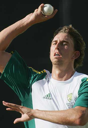 Brett Dorey during Australia's net session | ESPNcricinfo.com