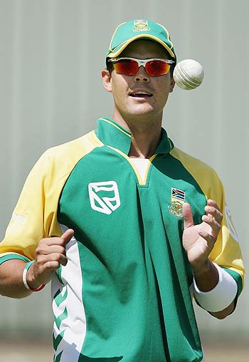 Jacques Rudolph takes a breather during practice | ESPNcricinfo.com