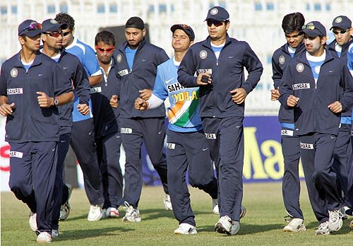 Indian cricketers during a practice session | ESPNcricinfo.com