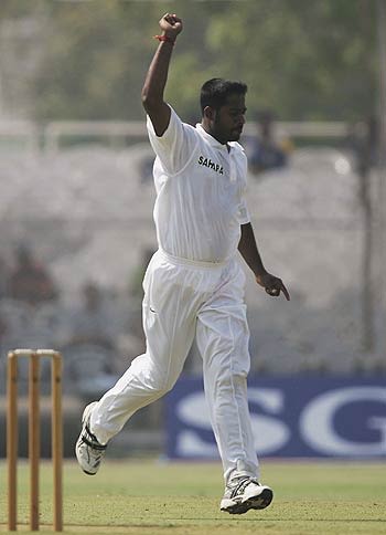 Shib Paul celebrates Ian Bell's wicket | ESPNcricinfo.com