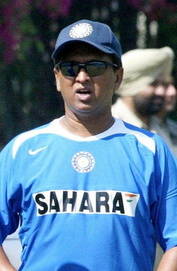Kiran More in Mohali on the eve of the second Test between India and ...