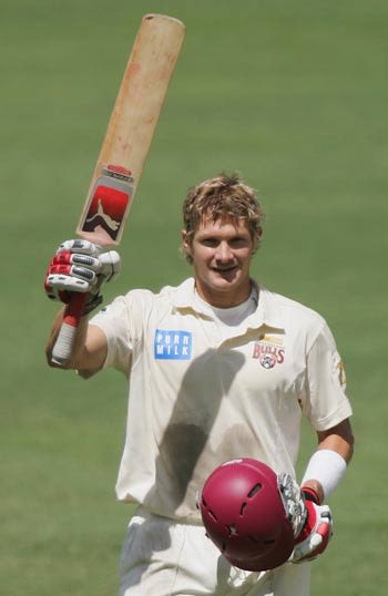Shane Watson celebrates his century | ESPNcricinfo.com
