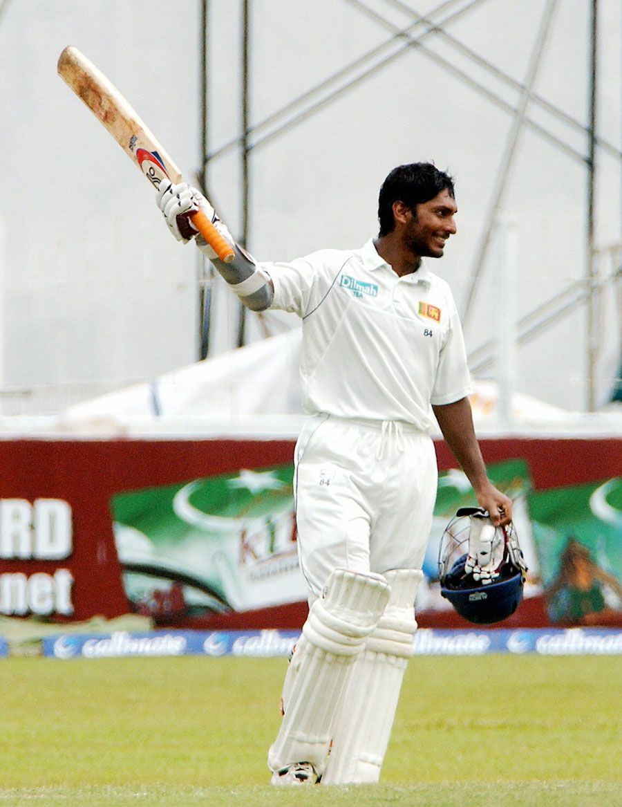 Kumar Sangakkara celebrates his century | ESPNcricinfo.com