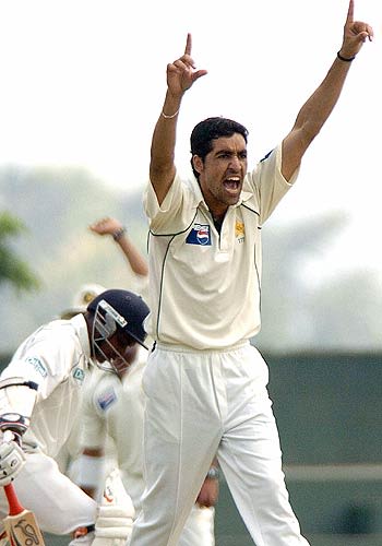 Umar Gul roars an appeal | ESPNcricinfo.com