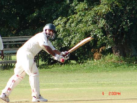 Narendra Ekanayake (Bahamas) batting against Belize | ESPNcricinfo.com