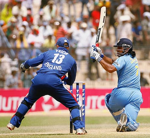 Mahendra Singh Dhoni swings away to deep square leg | ESPNcricinfo.com