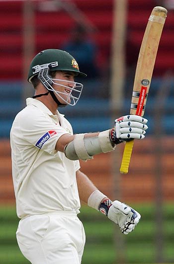 Phil Jaques celebrates his maiden Test fifty | ESPNcricinfo.com
