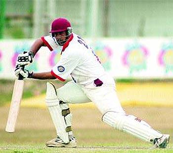 Richard Kelly steers the ball to point during his knock of 93 ...