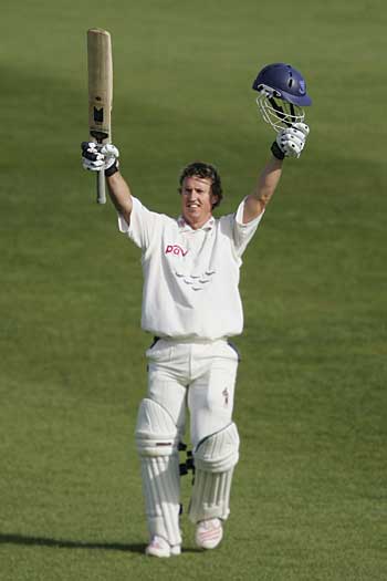 Murray Goodwin celebrates his magnificent double hundred | ESPNcricinfo.com