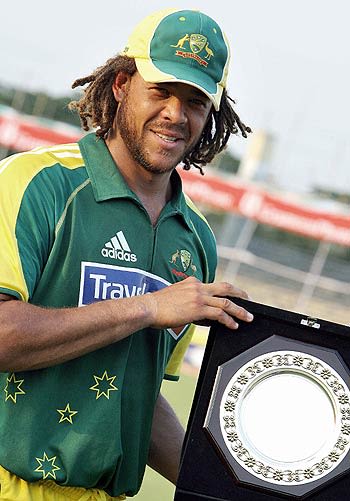 Andrew Symonds was adjudged Man of the Match for his matchwinning ...