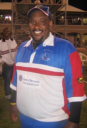 Bermuda's Dwayne Leverock at the 20-20 World Cricket Classic ...