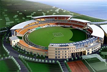 Artist's impression of the Queen's Park Stadium, St George's, Grenada ...