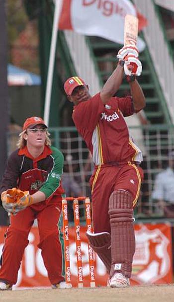 Runako Morton lofts a boundary over long on | ESPNcricinfo.com