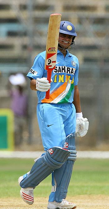 Suresh Raina celebrates his 50 against Jamaica | ESPNcricinfo.com