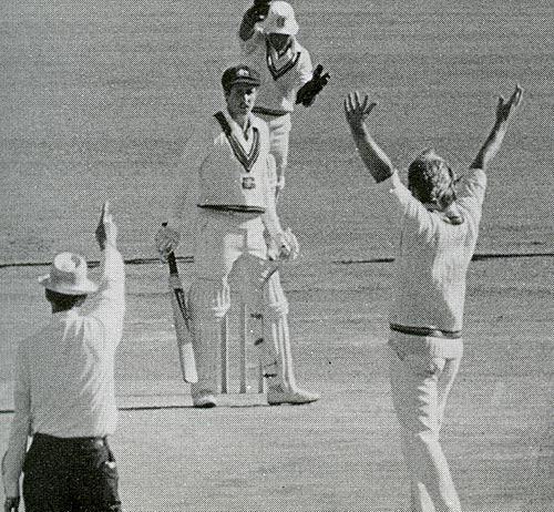 Tom Brooks gives Graeme Wood lbw to John Lever | ESPNcricinfo.com