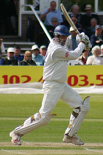 Robin Martin-Jenkins drives on his way to 37 | ESPNcricinfo.com